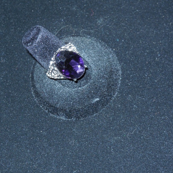 ROJ | Jewelry | 8ct Amethyst 925 Sterling Silver Ring | Poshmark